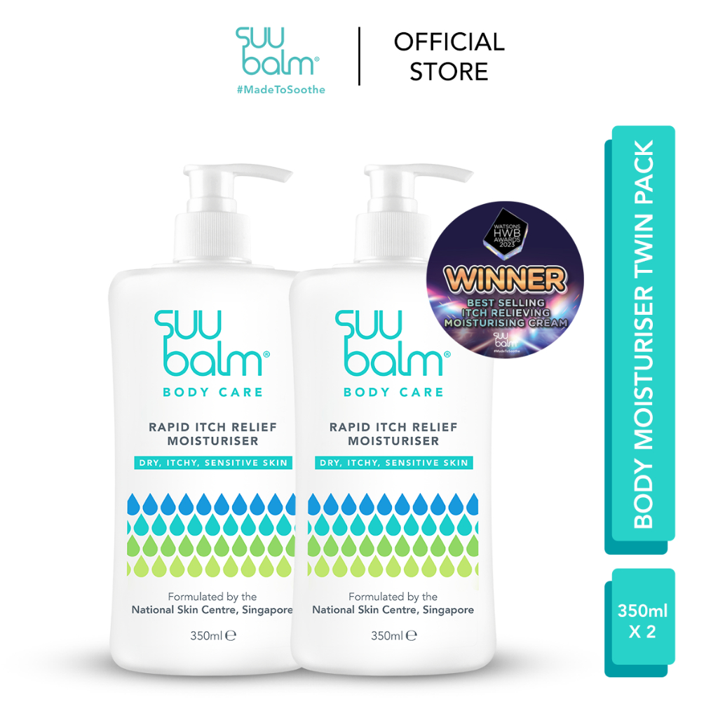 [Adult](BUNDLE) Suu Balm Rapid Itch Relief Moisturiser Cream Twin Pack ...