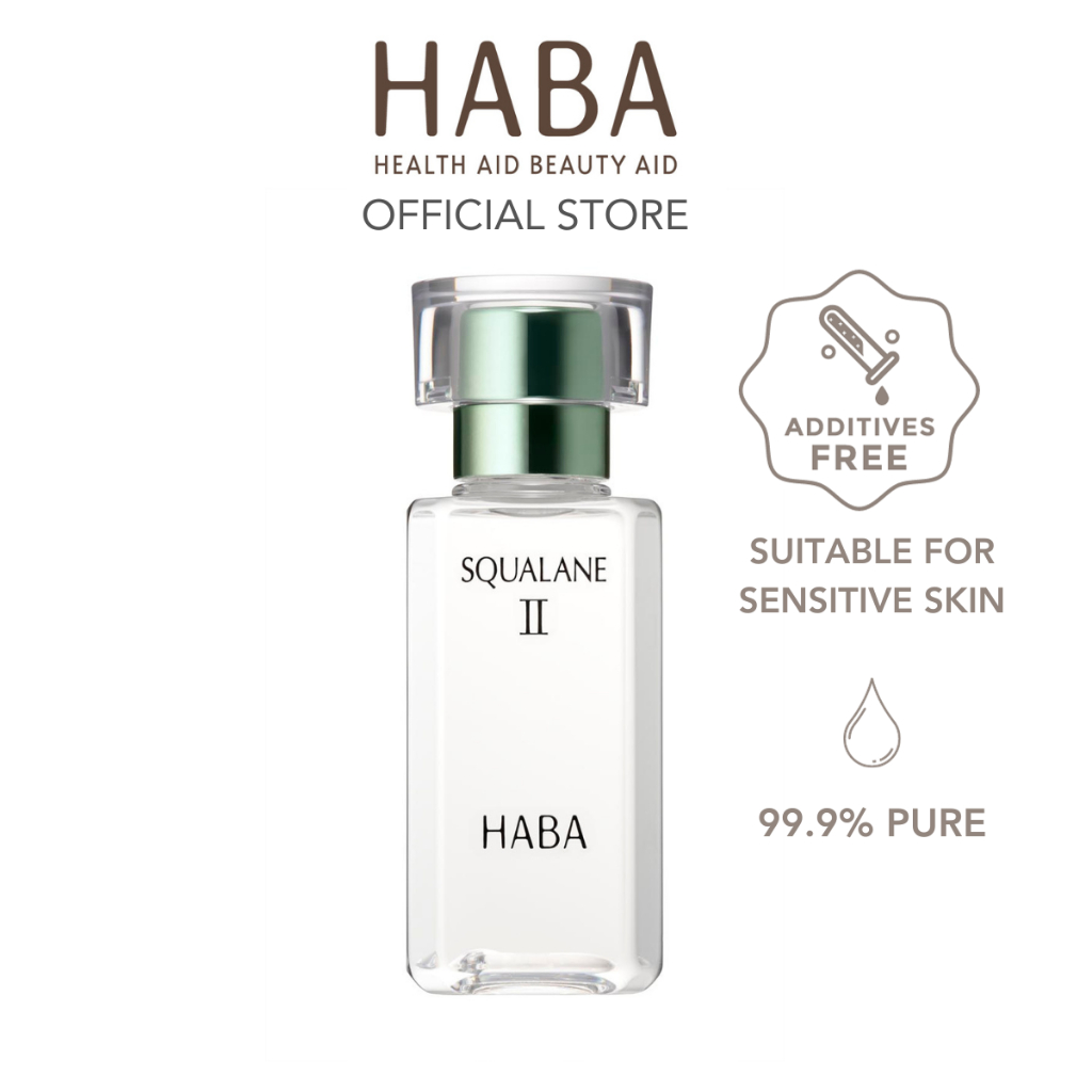 HABA Additive-Free Squalane II (99.9% Pure Plant based Squalane Oil) 15ml / 30ml / 60ml | Shopee ...
