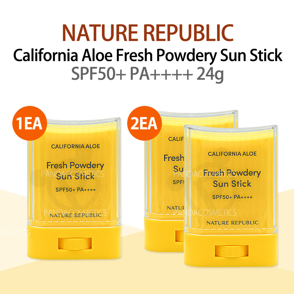 Nature Republic California Aloe Fresh Powdery Sun Stick SPF50+ PA ...