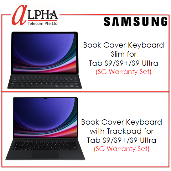 Samsung Book Cover Keyboard Slim / With Trackpad for Galaxy Tab S9 / S9 ...