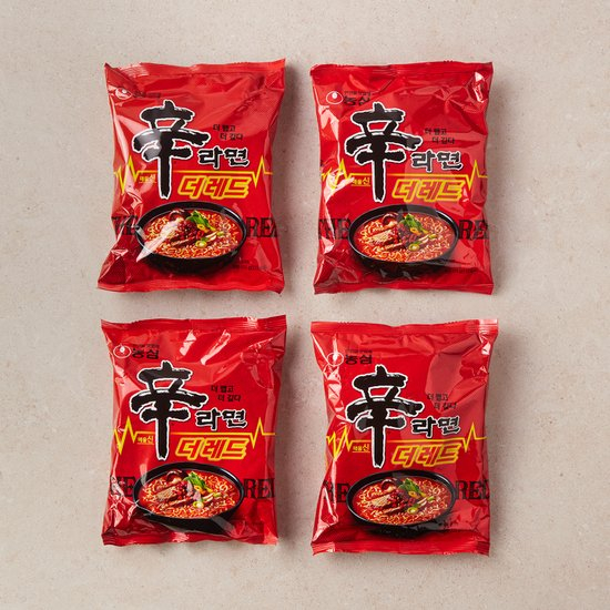 [NONGSHIM] Shin Ramyun The RED, 4ea / Shin Ramyun Limited Edition / the ...