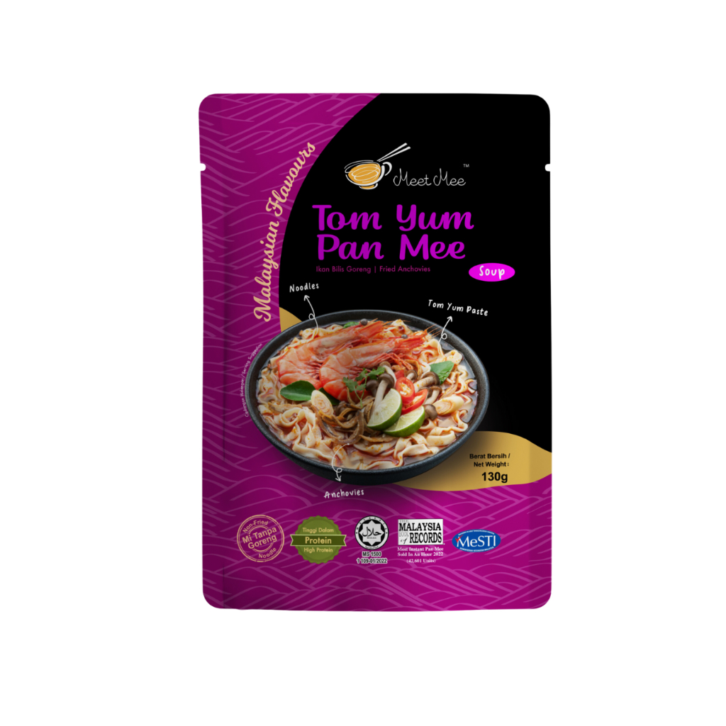 MEET MEE Pan Mee Instant Noodles 1 Pack - Halal, Thick/Thin, Quick ...