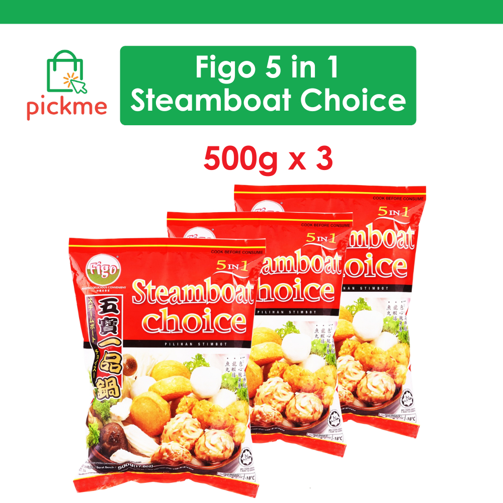 [Bundle of 3] Figo Steamboat 5 in 1 Choice [500g X 3] - Frozen | Shopee ...
