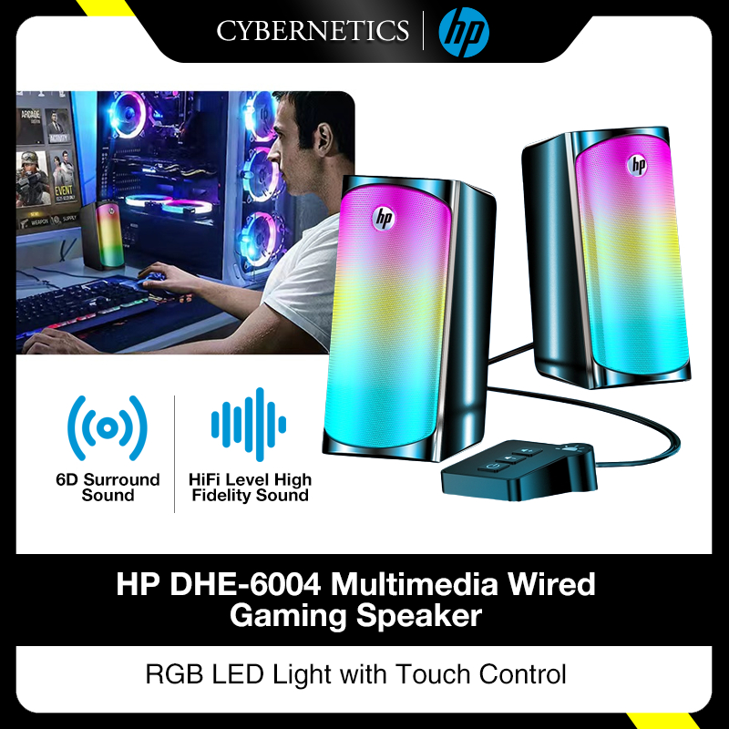HP DHE-6004 RGB LED Light with Touch Control Multimedia Wired Super ...