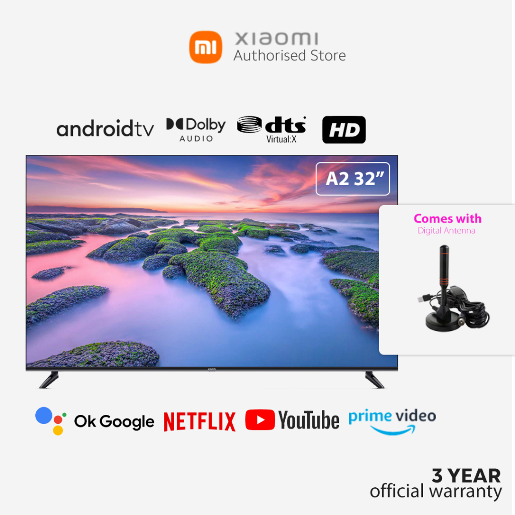 Xiaomi 32-Inch A2 Smart Android TV | Netflix Google Playstore Built In ...