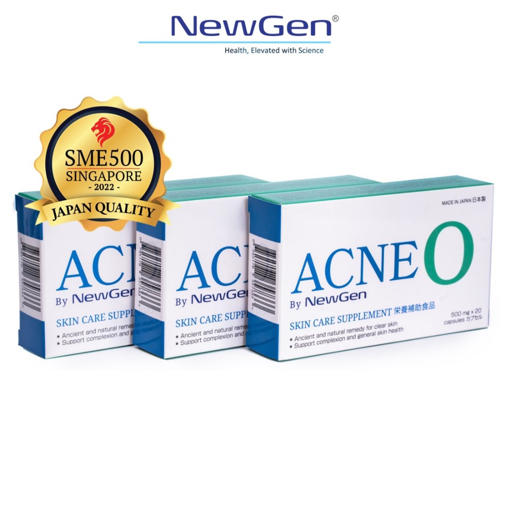 NewGen ACNE O Skin Care Supplement (Bundle of 3 / 30-Day Supply) Soft ...