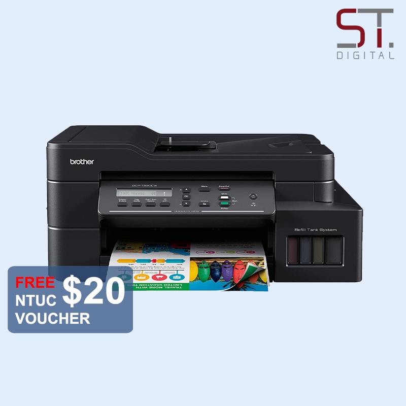 Brother DCP-T820DW All-in One Ink Tank Refill System Printer with Wi-Fi ...