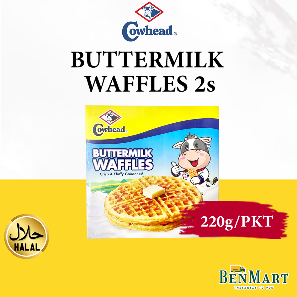 [BenMart Frozen] Cowhead Buttermilk Waffles 2s 220g - Halal - Malaysia ...