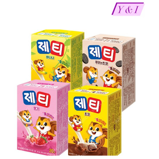 [4 Types] Jetty Korean instant drink mix Chocolate / Strawberry /Cookie ...