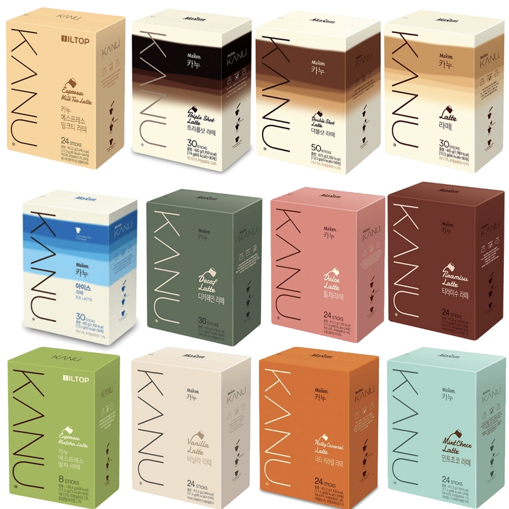Maxim Kanu Latte Series Instant Stick Coffee /Latte/Double Shot/Triple ...