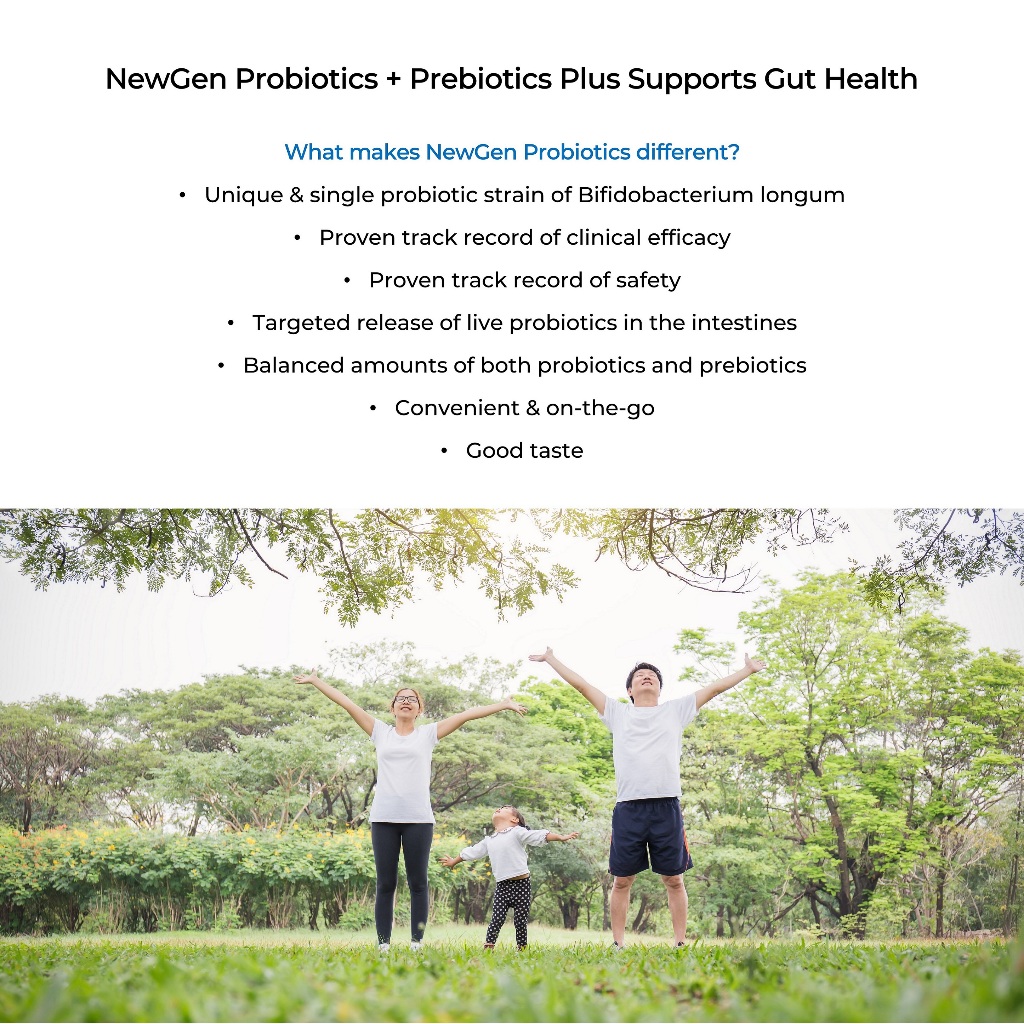 NewGen Probiotics + Prebiotics Plus Japan Microcapsulated 5 Billion CFU ...