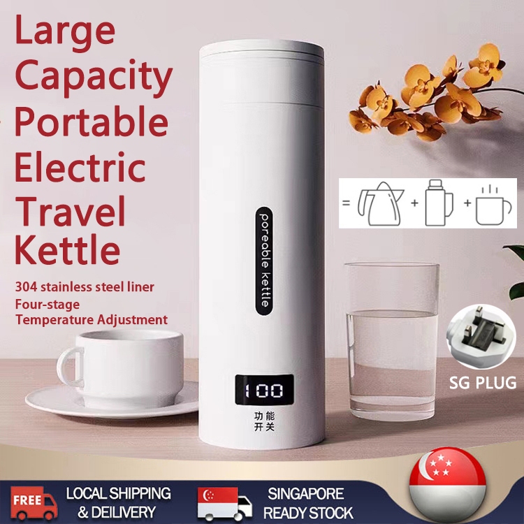 【READY STOCK】Portable Electric Kettle Travel Kettle Thermal Cup Tea ...