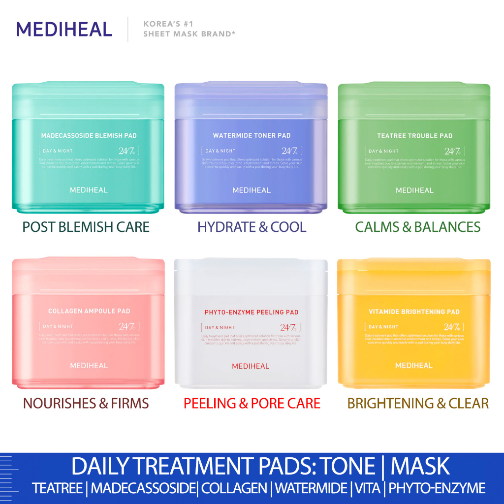 Mediheal Daily Treatment Toner Pads [ Teatree | Madecassoside ...