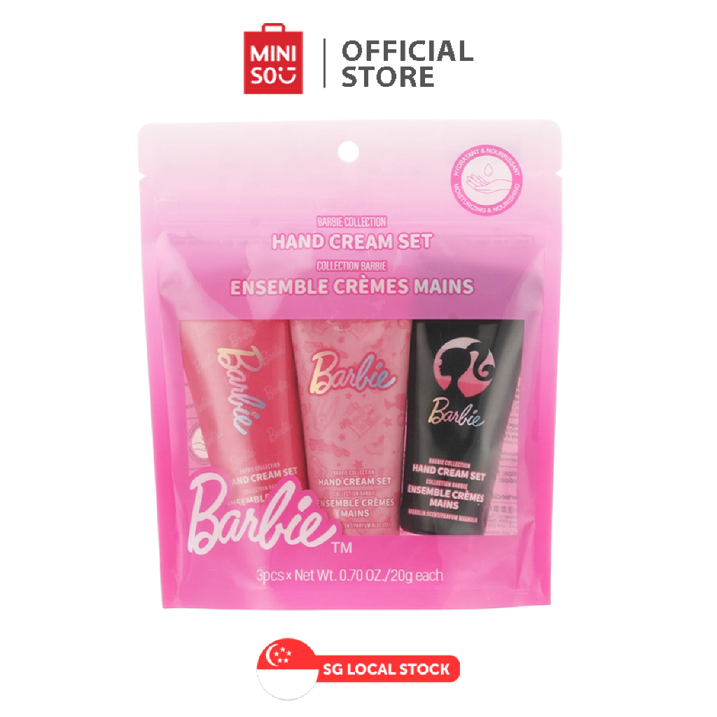 MINISO Barbie Collection Hand Cream Set | Shopee Singapore