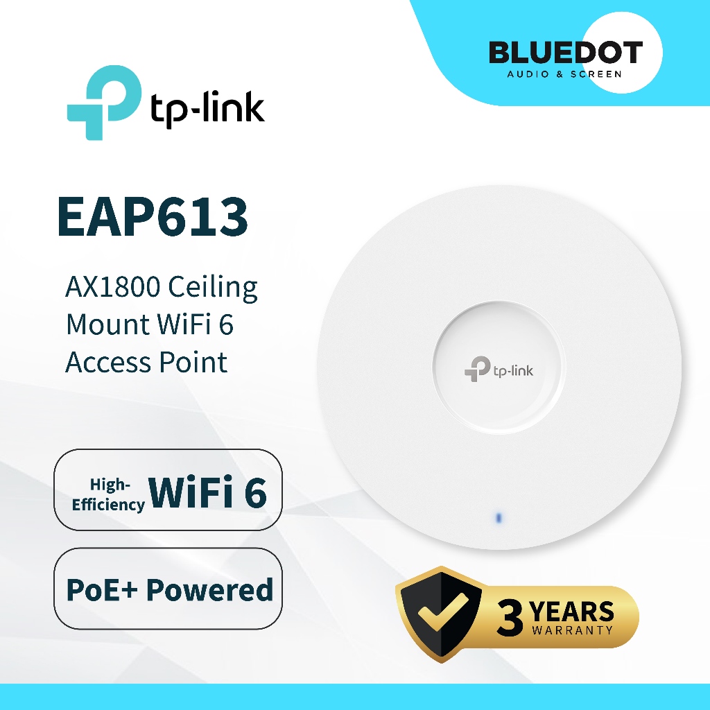 EAP 613 | TP-LINK EAP613 AX1800 CEILING MOUNT WIFI6 AP | Shopee Singapore
