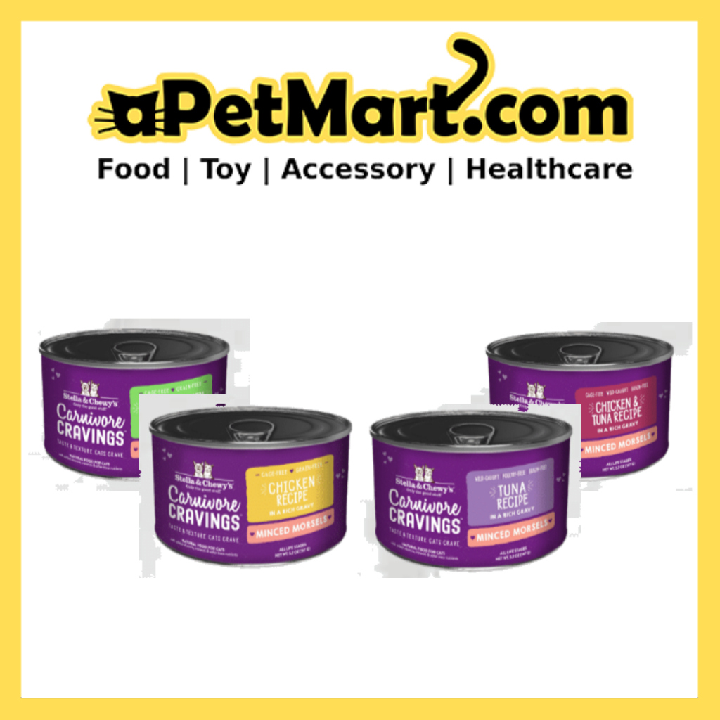 Stella & Chewy's Carnivore Cravings Minced Morsels Cans for Cats 5.2oz ...