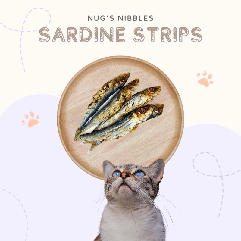 Nug's Nibbles Air Dried Sardine Strips - Dog & Cat Treats | Shopee ...