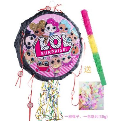 LOL Surprise Girls Pinata (44 x 44 x 9cm) (Comes With Free Stick and ...