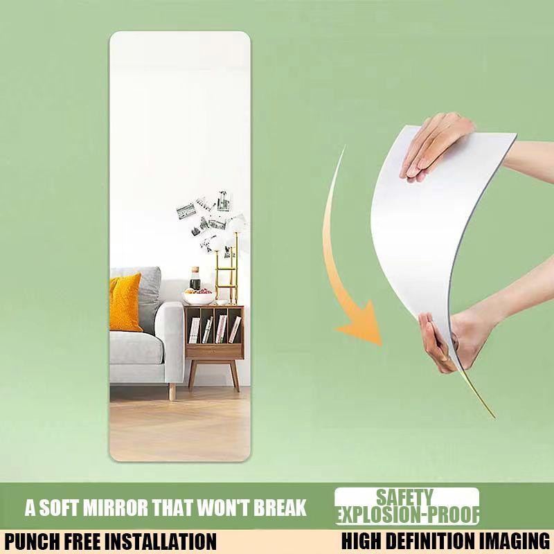 Versatile Acrylic Mirror Sticker: HD Mirror Wallpaper for Makeup and ...