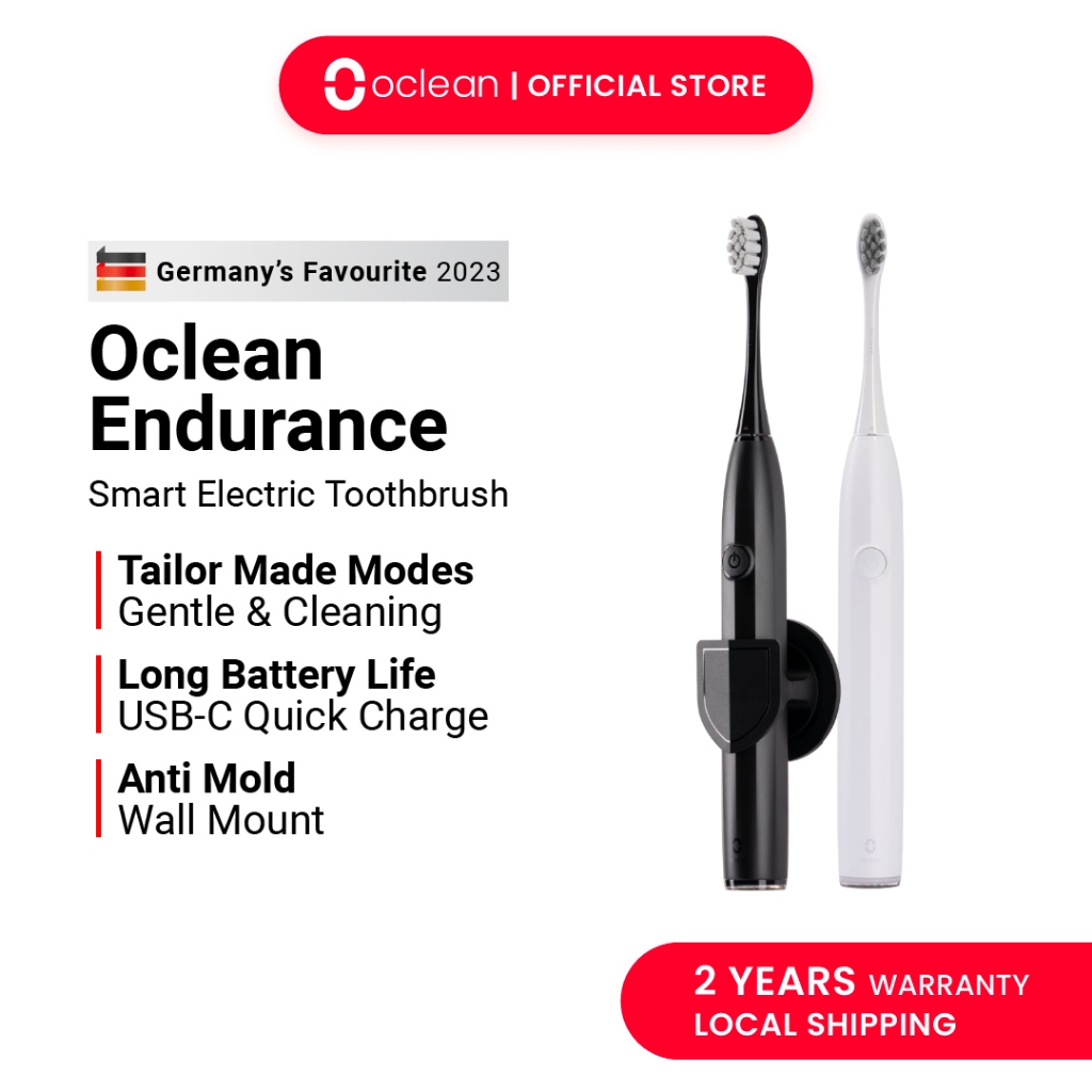 [FOR BEGINNERS] Oclean Endurance Sonic Electric Toothbrush Beginners Training Gentle Sensitive ...