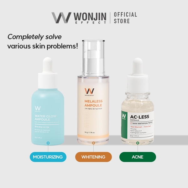 WONJIN EFFECT Ampoule (Waterglow / Melaless / Ac-less) | Shopee Singapore