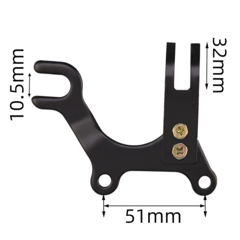 20/31.8mm Disc brake bracket frame adapter mountain bicycle electric ...