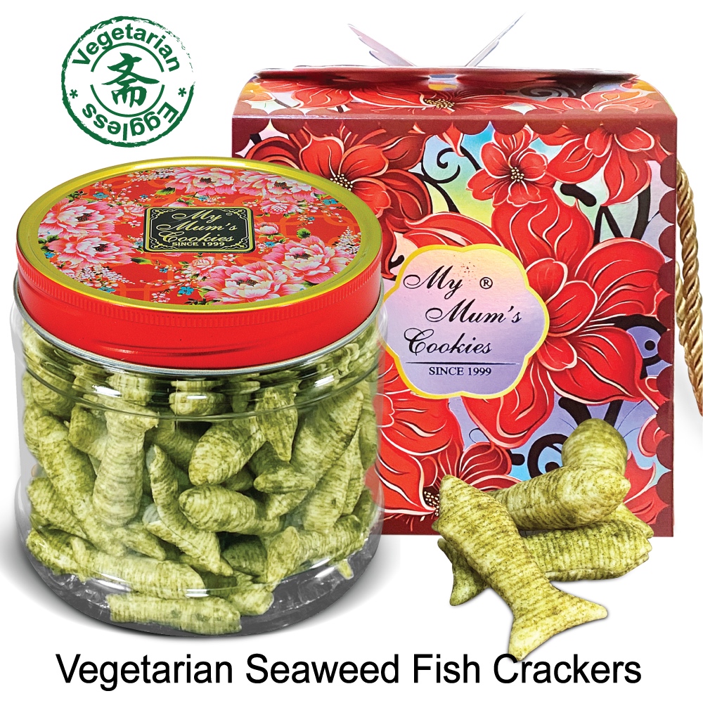 [My Mum's Cookies] CNY Veg Seaweed Crackers (180g) | Shopee Singapore