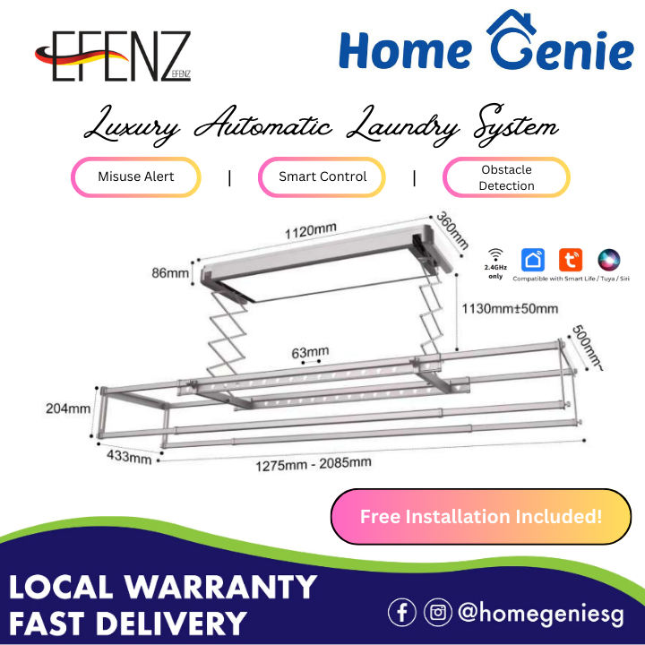 [Free Installation] Efenz Smart DC Motor Ultra Slim Luxury Automatic ...