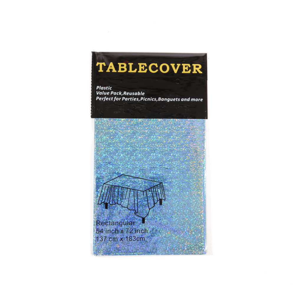 SKP Disposable Plastic Metallic Tablecloth | Shopee Singapore