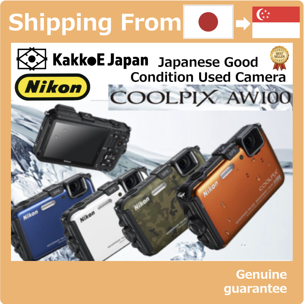 Pre-loved Nikon Digital Camera Coolpix (Cool Pix) AW100 AW100 [日本二手相機 ...