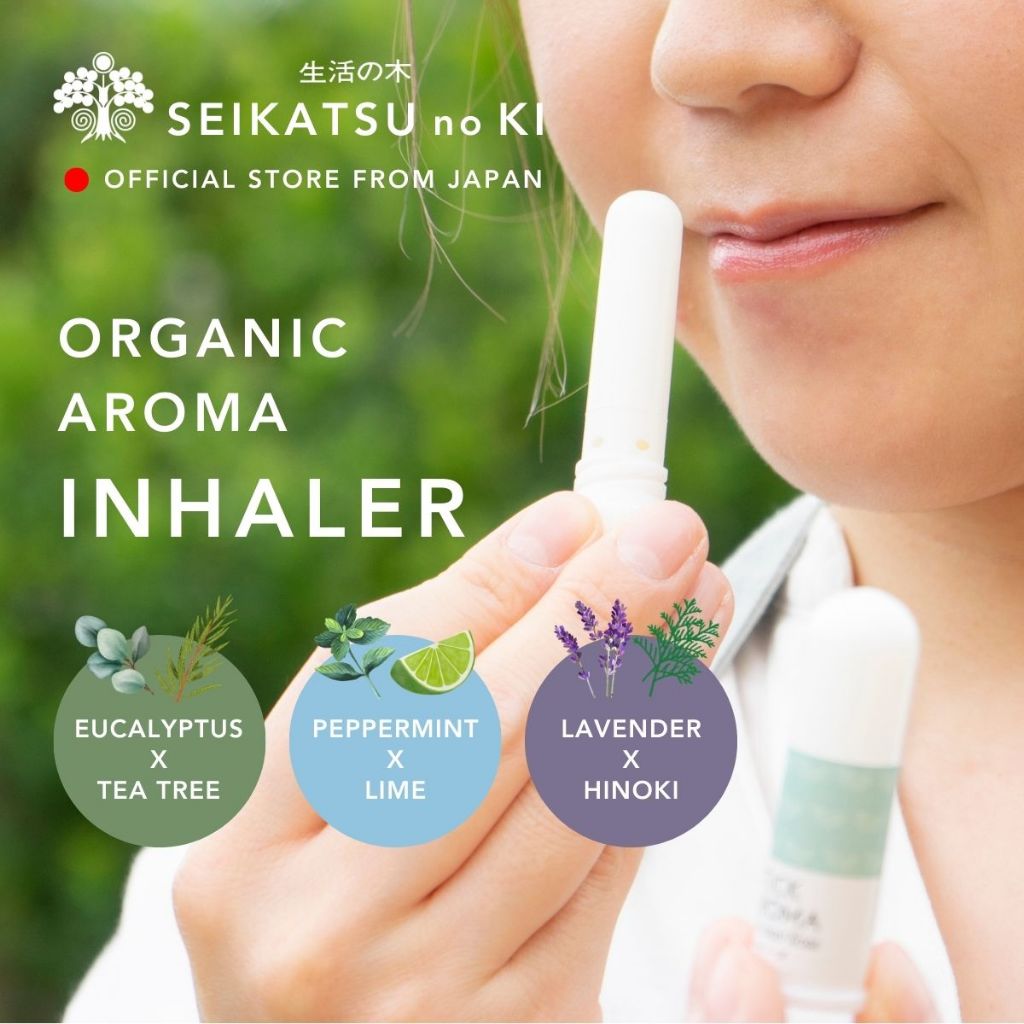 SEIKATSU no KI Organic Aroma Inhaler Stick Eucalyptus x Tea Tree ...