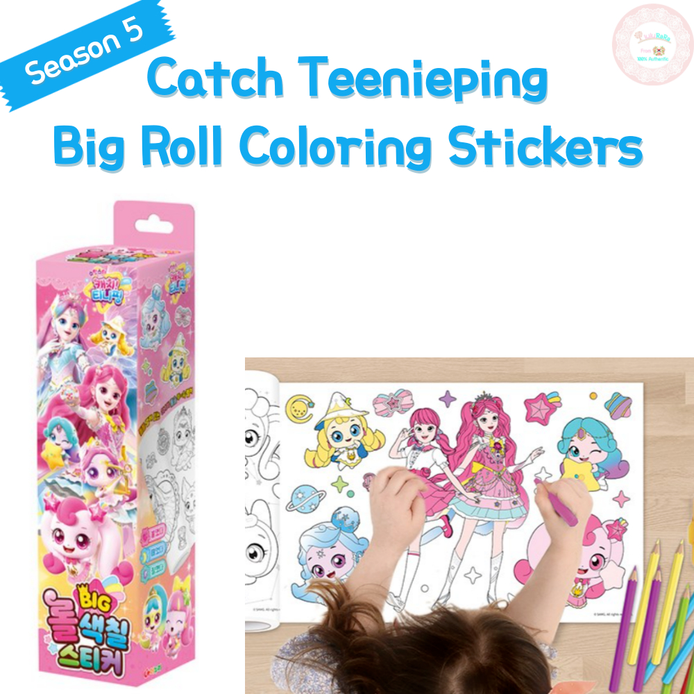 Season 5 Shooting Star Catch Teenieping Roll Coloring Sticker ...