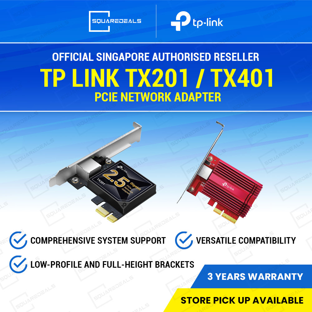 TP Link TX201 TX401 2.5 PCIe And PCI Express Gigabit Network Card ...