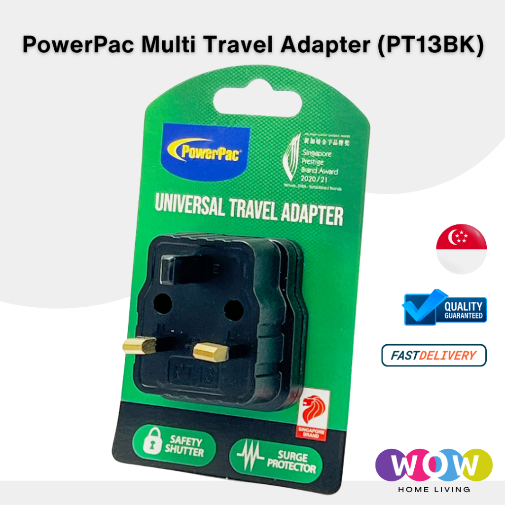 PowerPac Multi Travel Adapter (PT13BK) | Shopee Singapore