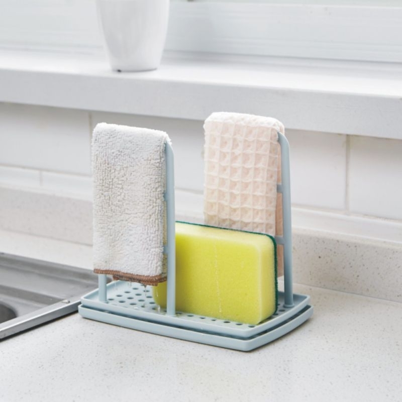 [SG SELLER] [FREE SHIPPING] Detachable Soap Sponge Rack Drainer Kitchen ...