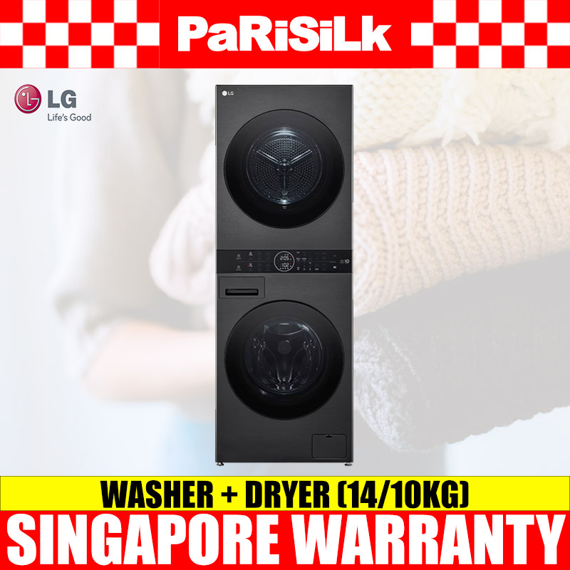 LG WT1410NHB WashTowerTM Washer Dryer (14/10kg)(Water Efficiency 4 ...