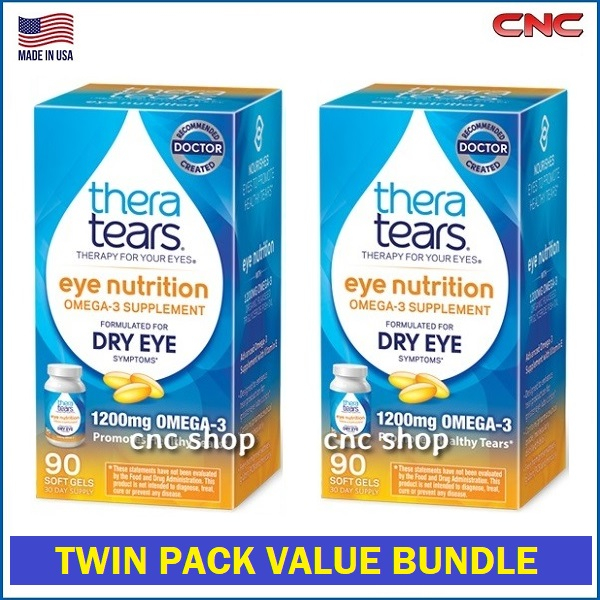 [Exp 2025] Thera Tears Nutrition 1200mg Omega-3 Supplement Supplement ...