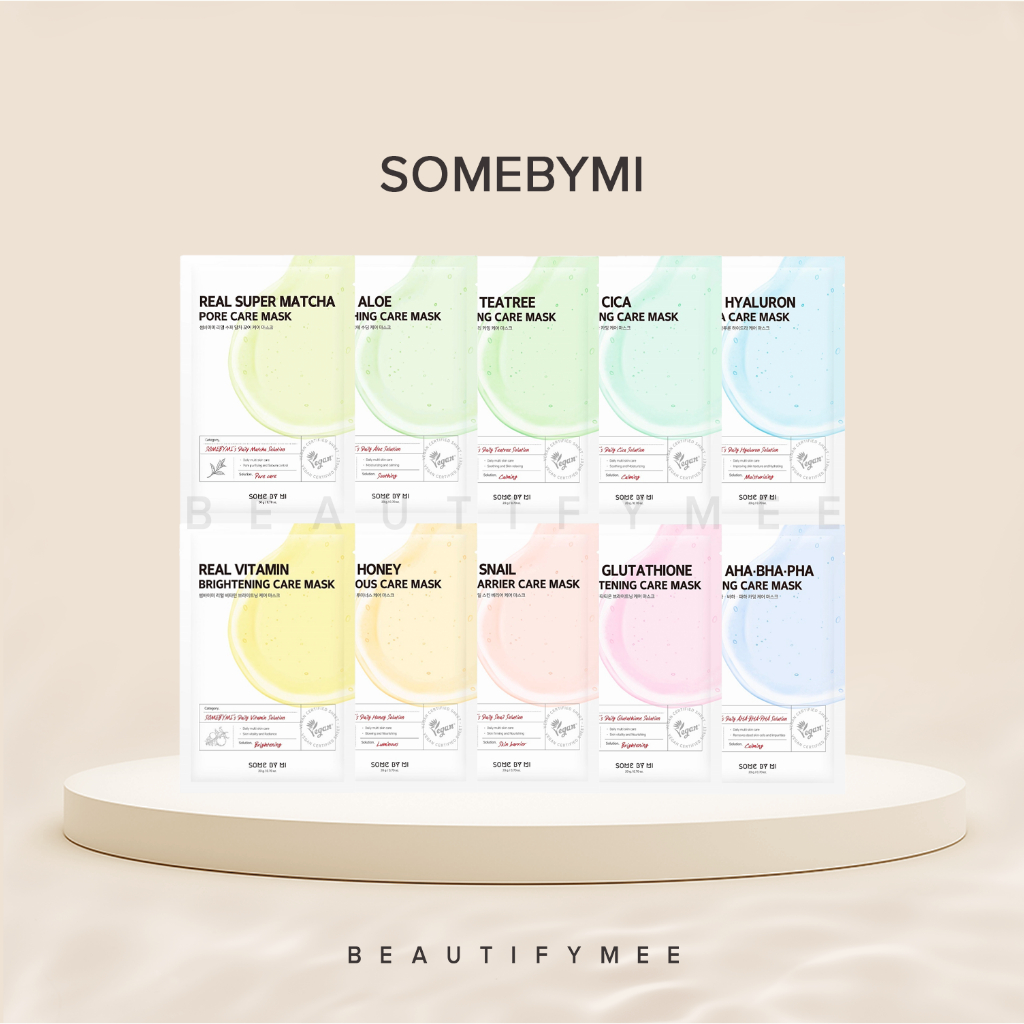 SOMEBYMI Real Care Mask Line (Aloe, AHA BHA PHA, Cica, Glutathione ...