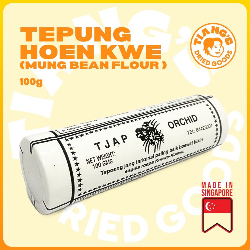 LOCAL MADE [Tjap Orchid] Green Mung Bean Flour/Tepung Hun Kwe/Tepoeng ...