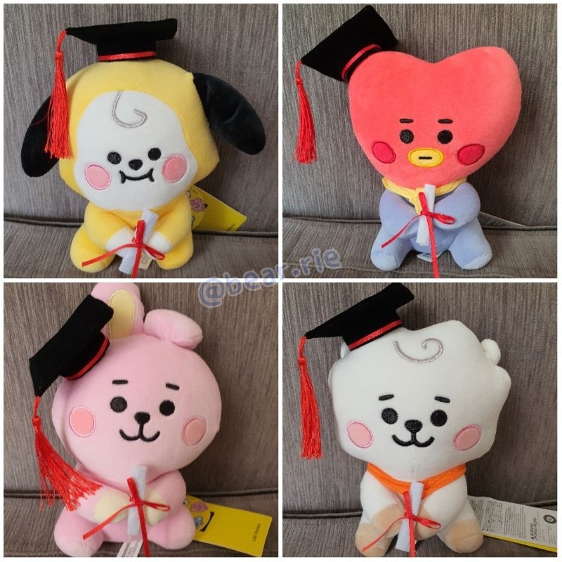 BN 20-27cm BTS BT21 Graduation bear grad bear plush | Shopee Singapore