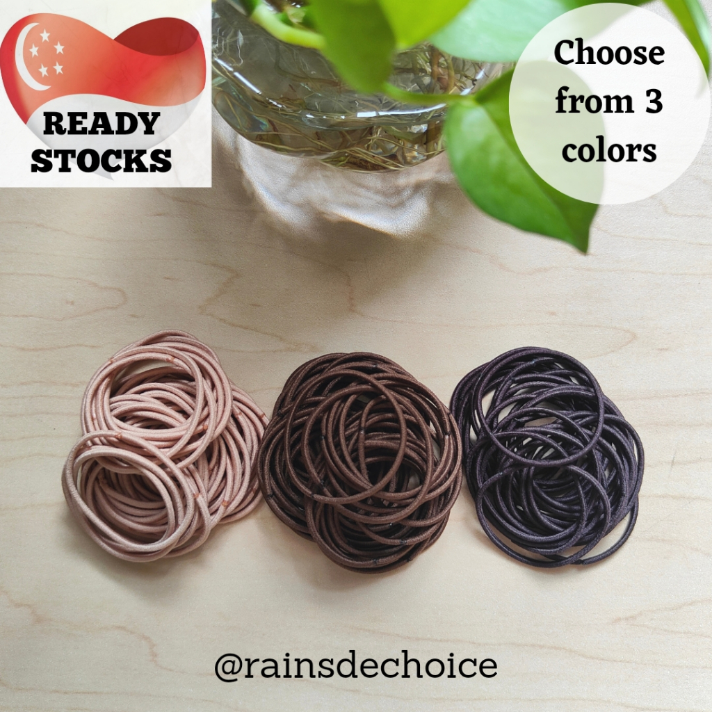 Elastic Hair Tie Stretchable Bands | Shopee Singapore