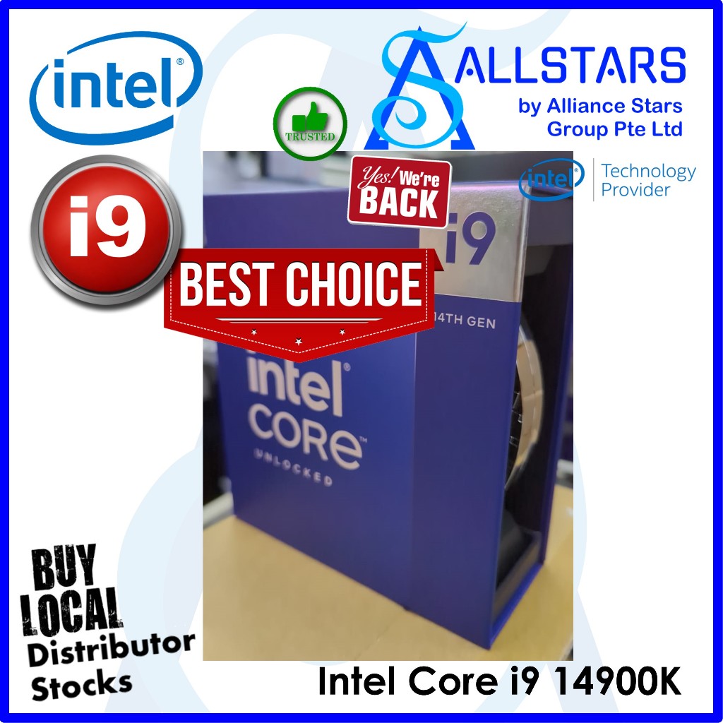 (ALLSTARS) Intel Core i9 14900K 14Gen LGA1700 Box Processor (P-Core 8 ...