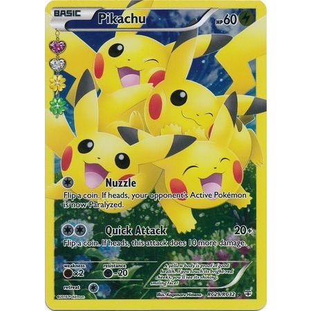 Pokemon TCG Card Pikachu XY 20th Anniversary Generations RC29/RC32 ...