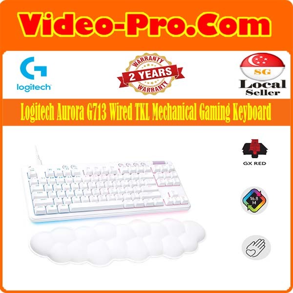 Logitech Aurora G713 Wired Tenkeyless Mechanical Gaming Keyboard with ...
