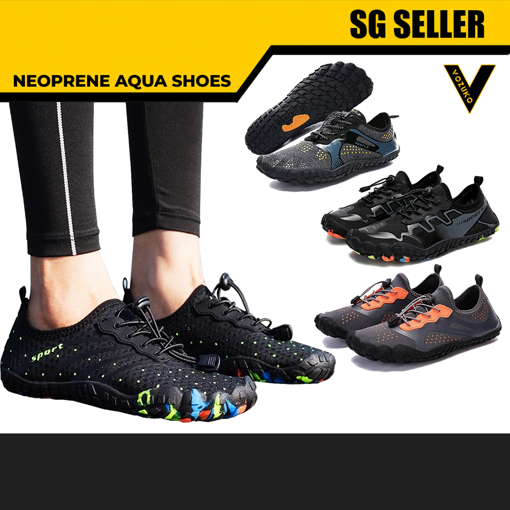 [SG SELLER] Neoprene Barefoot Aqua Water Shoes Beach Unisex Swimming ...