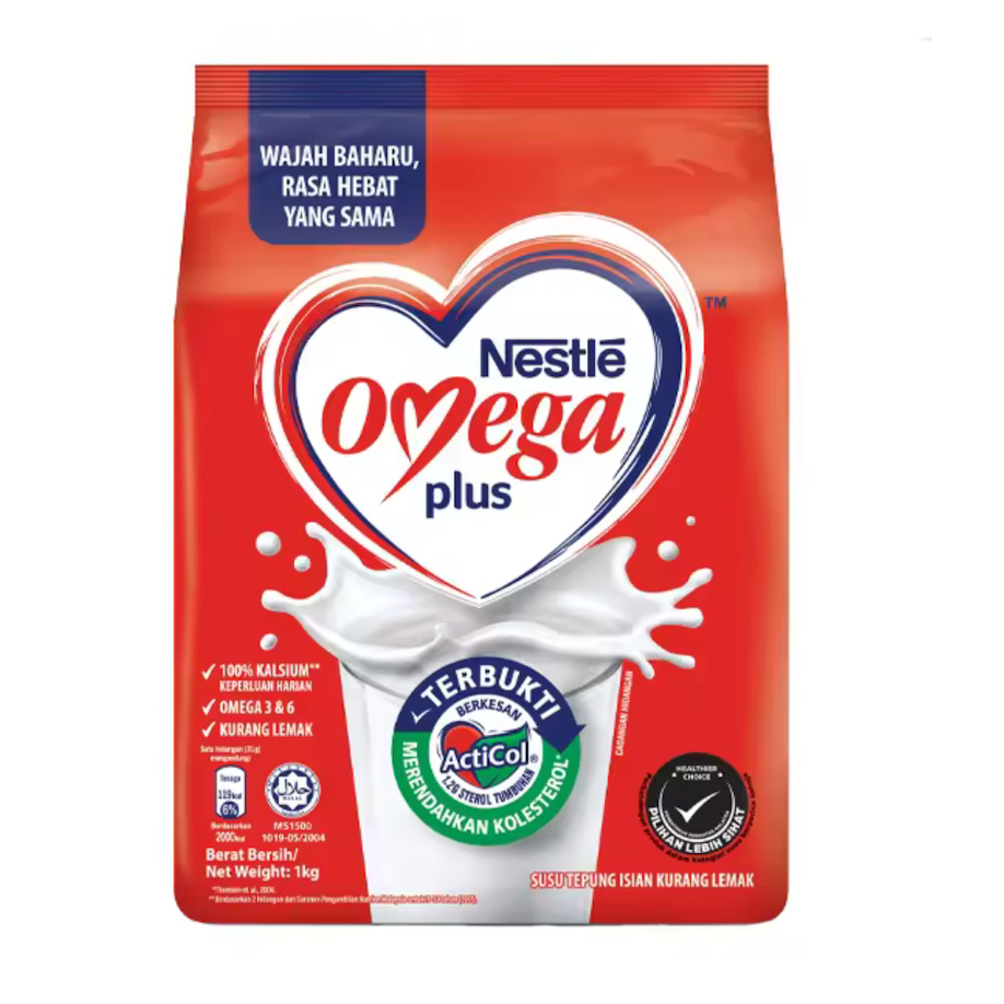 NESTLE OMEGA PLUS MILK POWDER 1KG | Shopee Singapore