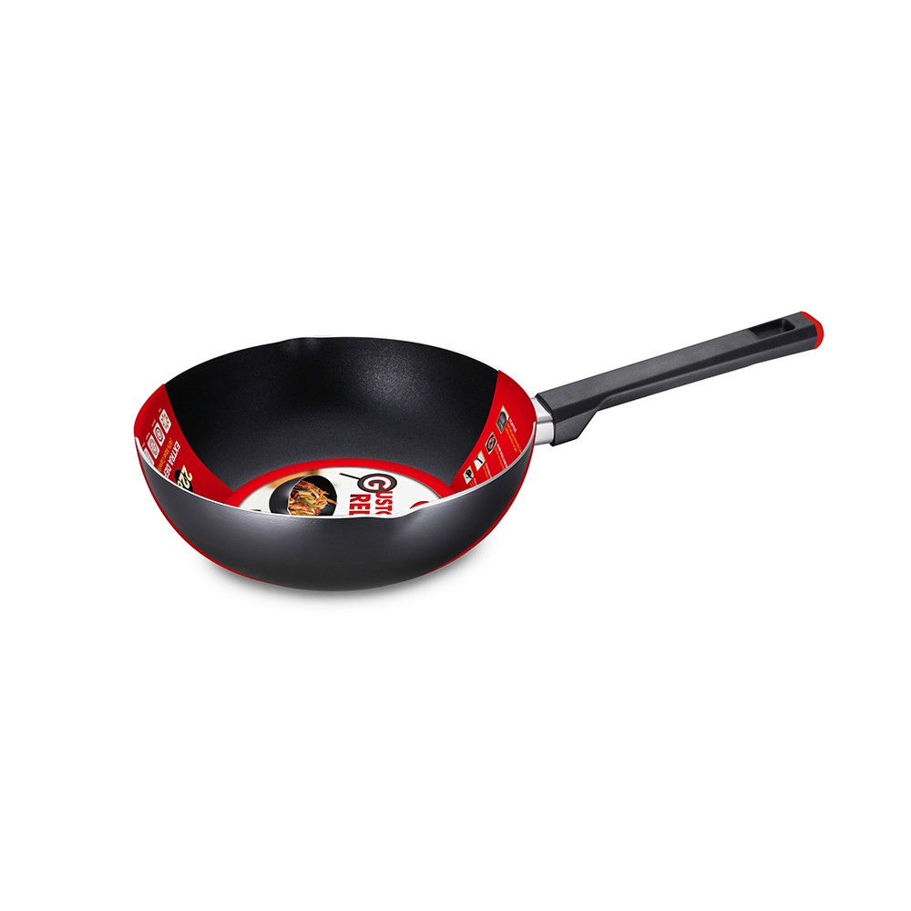 ASD Gusto Red Deep Wok Pan 22cm - HP8222D-RD | Shopee Singapore