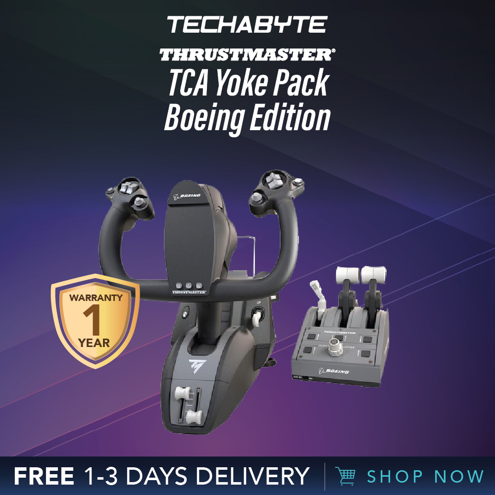 ThrustMaster TCA Yoke Pack Boeing Edition | Flight Controller | Shopee ...
