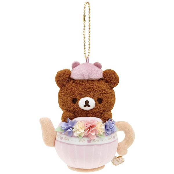 San-X Rilakkuma Korilakkuma Flower Teatime Theme Hanging Plush - Chairoikoguma MO43801 | Shopee ...