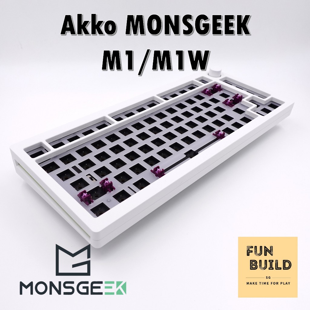MONSGEEK M1 / M1W CNC Aluminium Mechanical Keyboard Barebones Kit [QMK ...